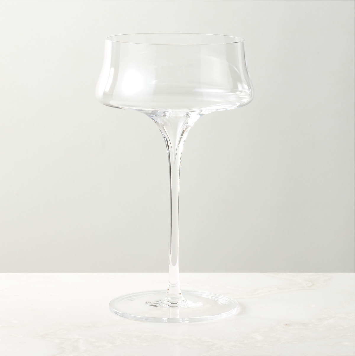 Estera Clear Coupe Glass | CB2