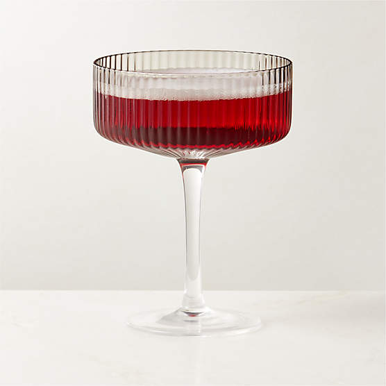Olivia Clear Coupe Glass | CB2