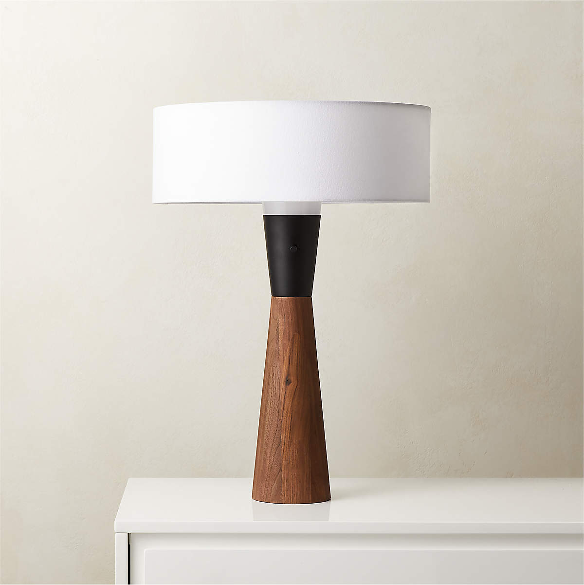 Paul McCobb Exposior Walnut Table Lamp Model 2011 + Reviews | CB2