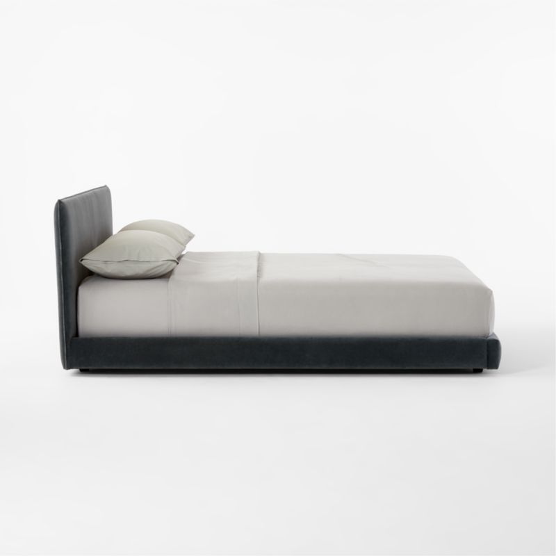 Façade Modern Shadow Velvet King Bed + Reviews | CB2
