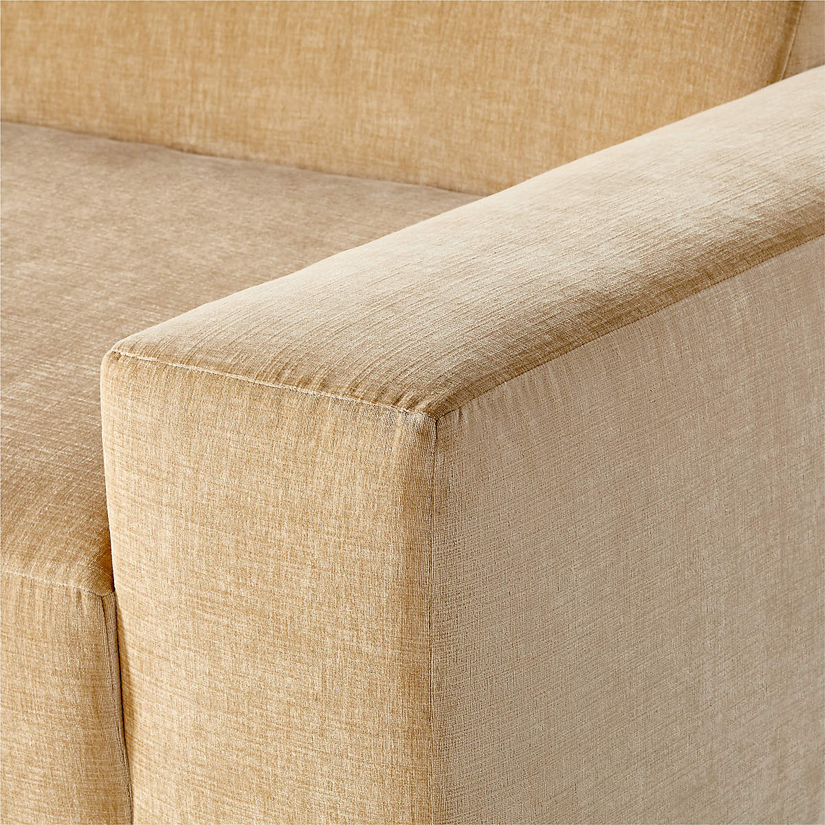 Faible Modern 4-Piece Wheat Performance Velvet Sectional Sofa with ...