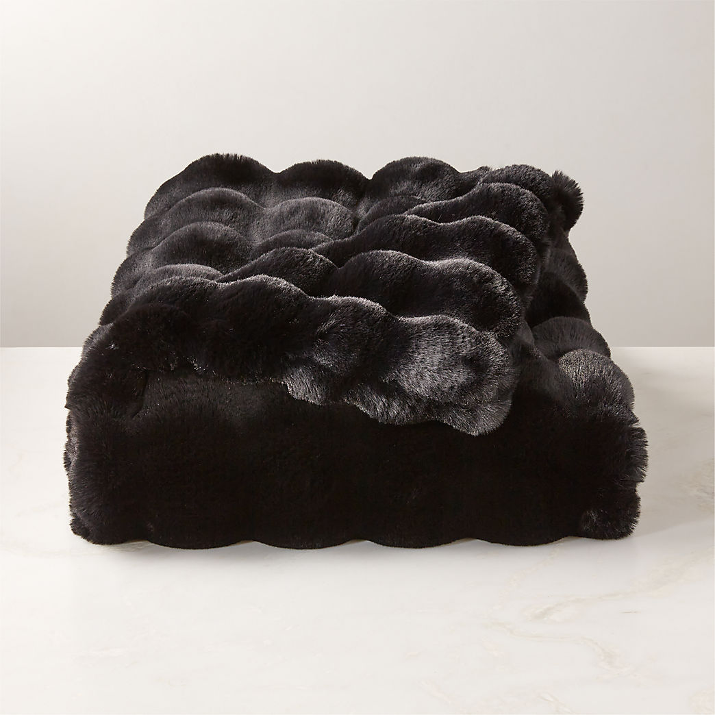 Faux Fur Throw Blankets | CB2