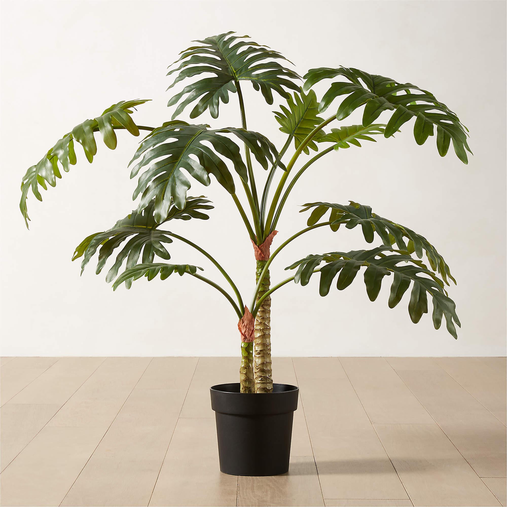 Faux Potted Philodendron Tree 4' + Reviews | CB2