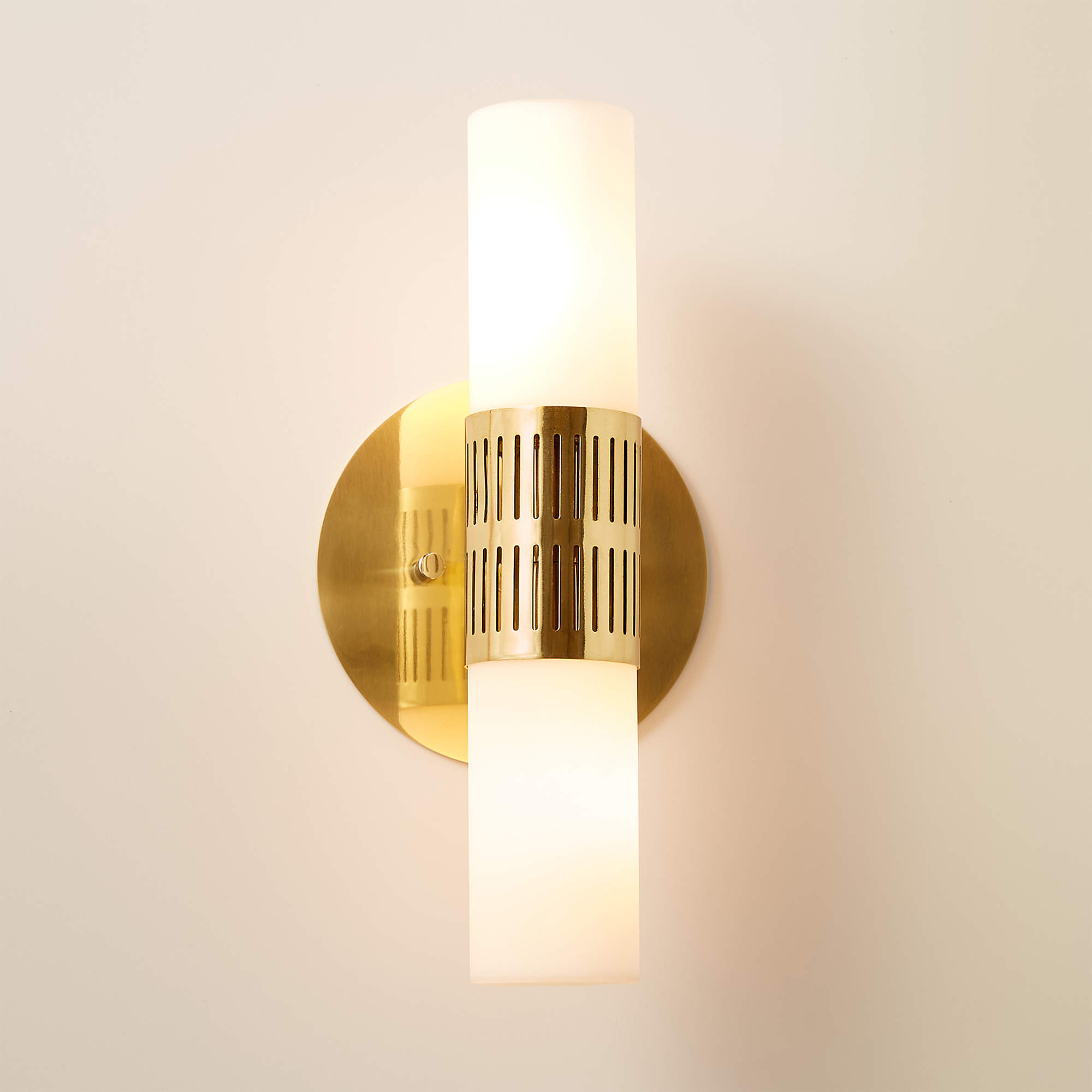 Figaro Polished Brass Wall Sconce | CB2