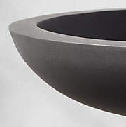 Flatform Modern Charcoal Cement Birdbath + Reviews | CB2 Canada