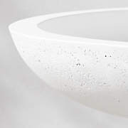 Flatform Modern White Cement Birdbath + Reviews | CB2 Canada