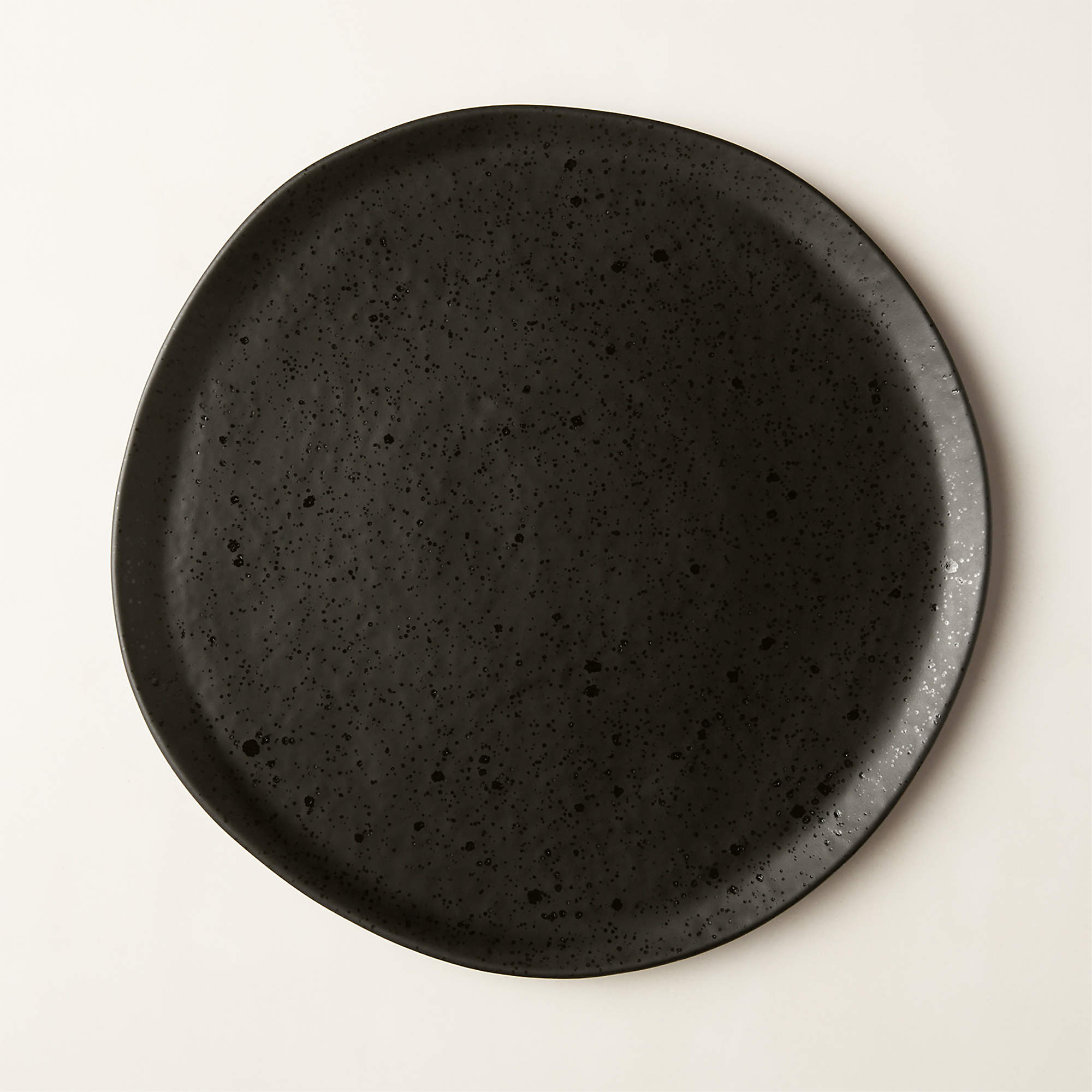 Fleck Modern Black Dinner Plate + Reviews | CB2 Canada