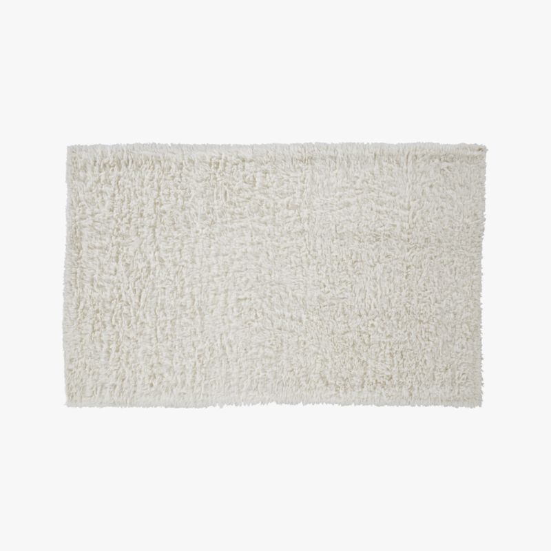 Flokati Ivory Wool Rug 9'x12' + Reviews | CB2