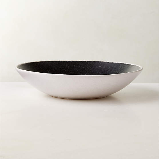 Crisp Modern Matte Black Pasta Bowl + Reviews | CB2 Canada