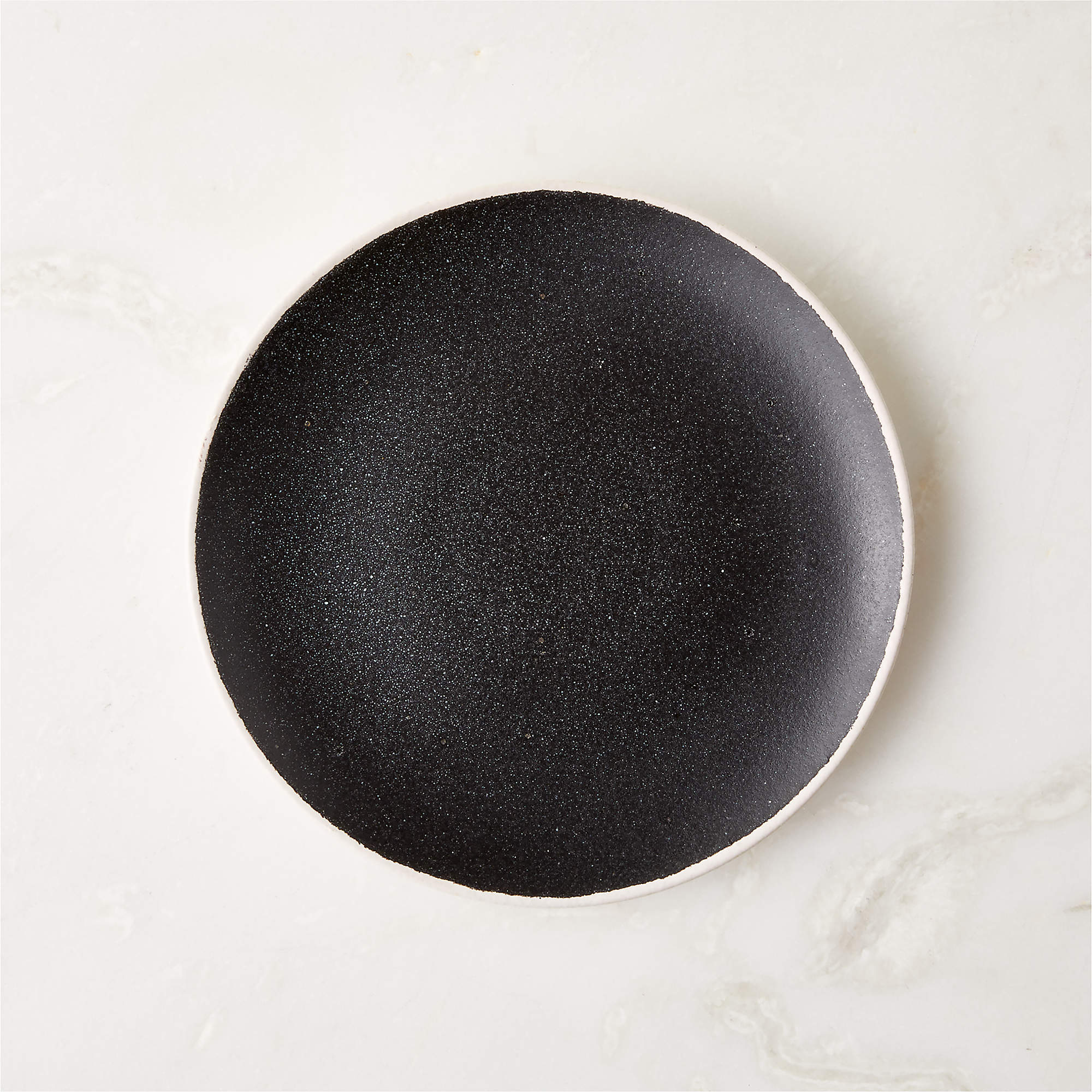 Fynn Modern Black and White Salad Plate | CB2