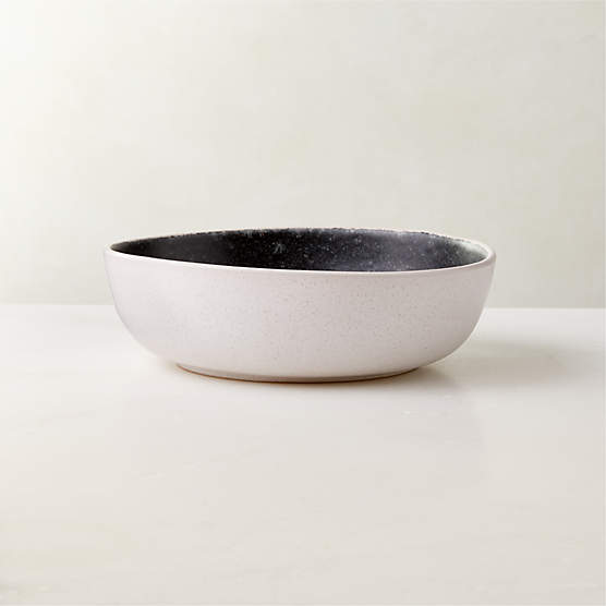 Crisp Modern Matte Black Pasta Bowl + Reviews | CB2 Canada