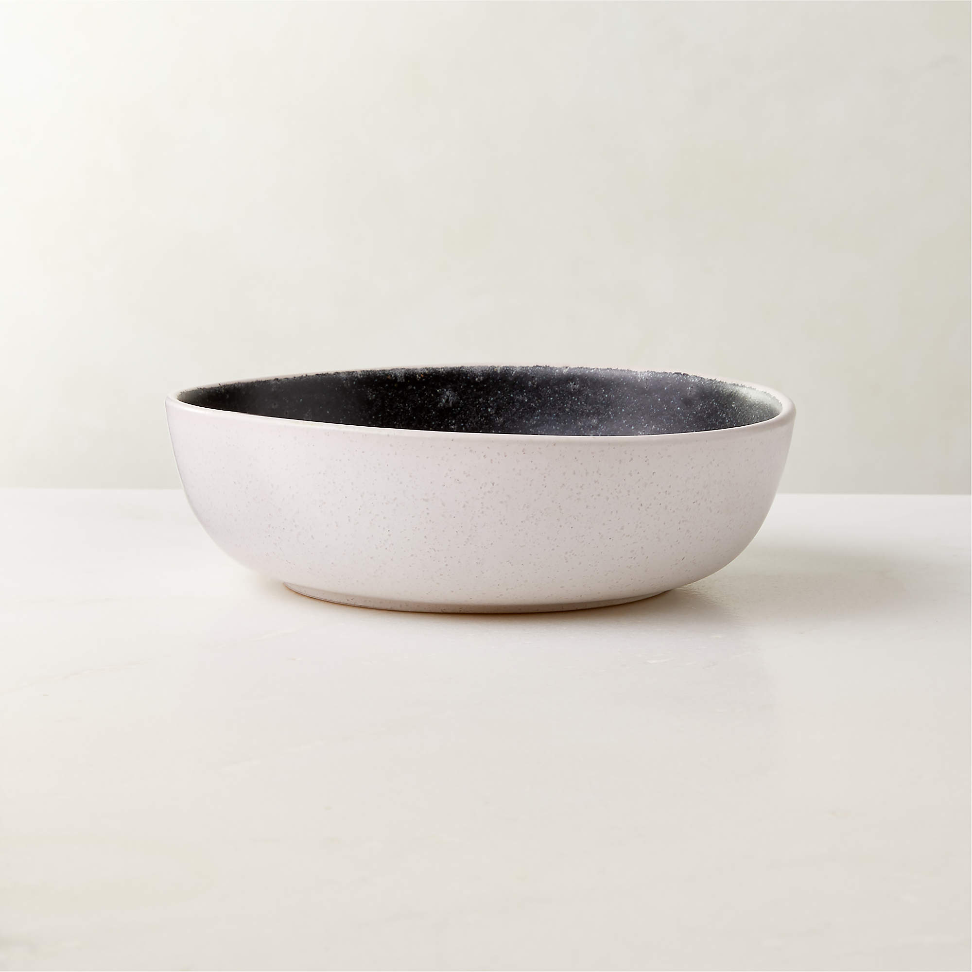 Fynn Modern Black and White Soup Bowl + Reviews | CB2