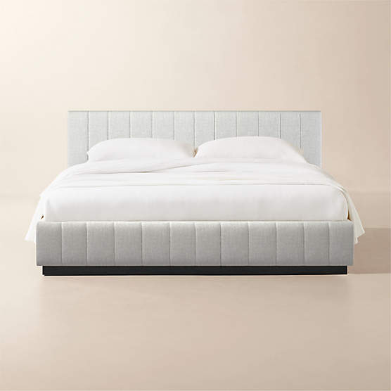 Forte Hatch Platinum King Black Bed | CB2