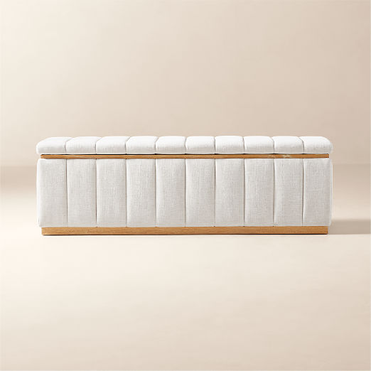 Modern White Storage Benches, Entryway Benches & Dining Benches | CB2