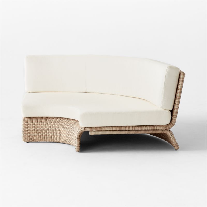 Foss Woven Outdoor Patio Corner Chair + Reviews | CB2