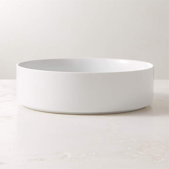 Millye Modern White Soup/Cereal Bowl + Reviews | CB2