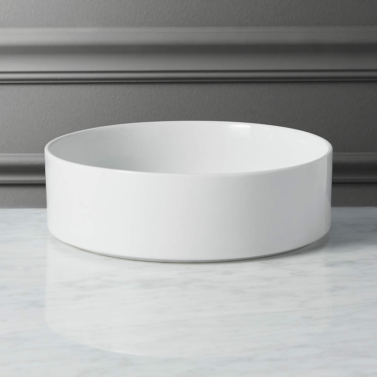Frank Modern White Dinner Plate Set of 8 + Reviews | CB2