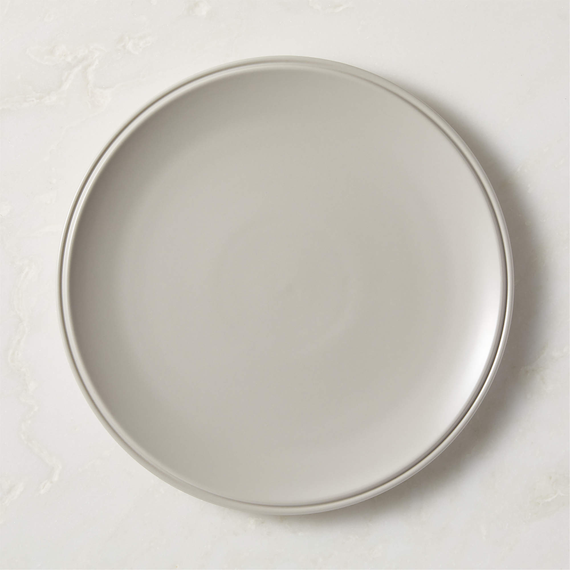 Frette Grey Dinner Plate | CB2