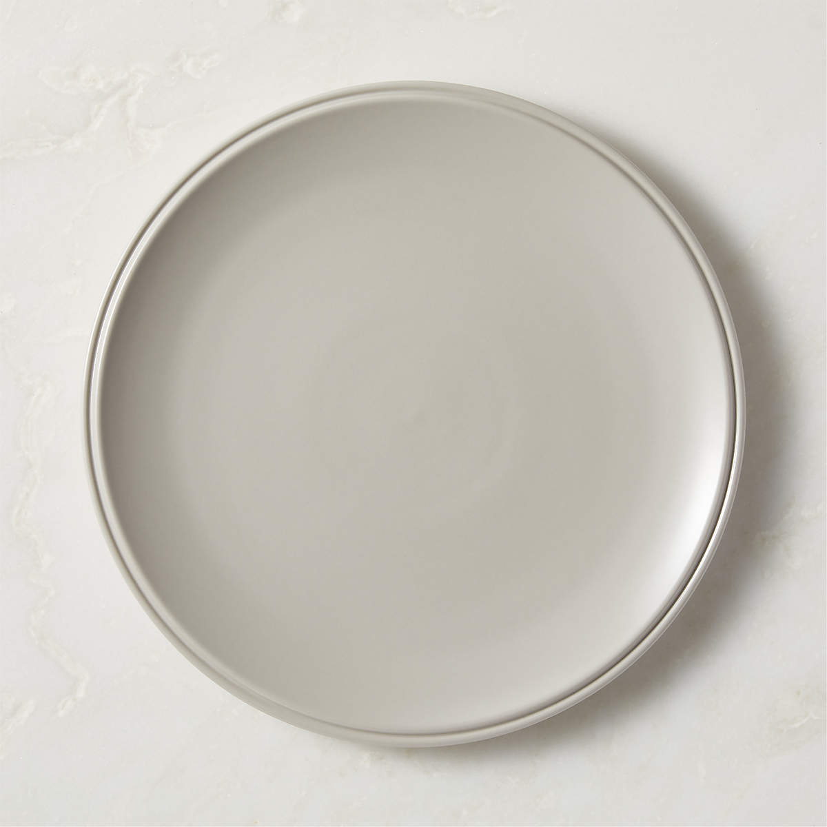 Frette Grey Dinner Plate | CB2