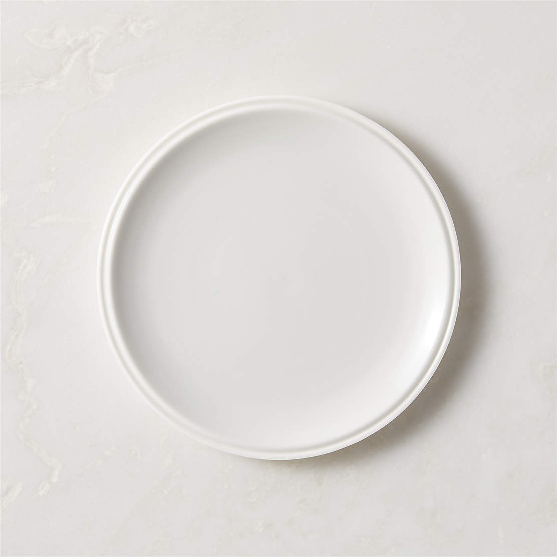 Crisp Modern Matte White Dinner Plate + Reviews | CB2 Canada
