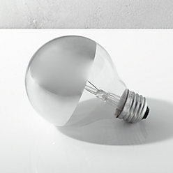 G25 Silver Tipped 60W Light Bulb + Reviews | CB2