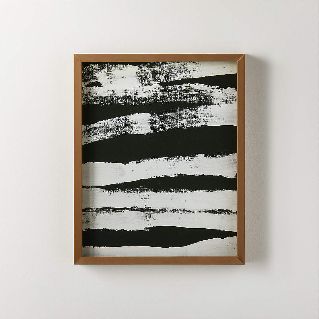 Gallery Brass Picture Frames with White Mats | CB2