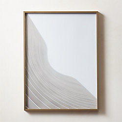 Gallery Brass Picture Frame with White Mat 4"x6" + Reviews | CB2