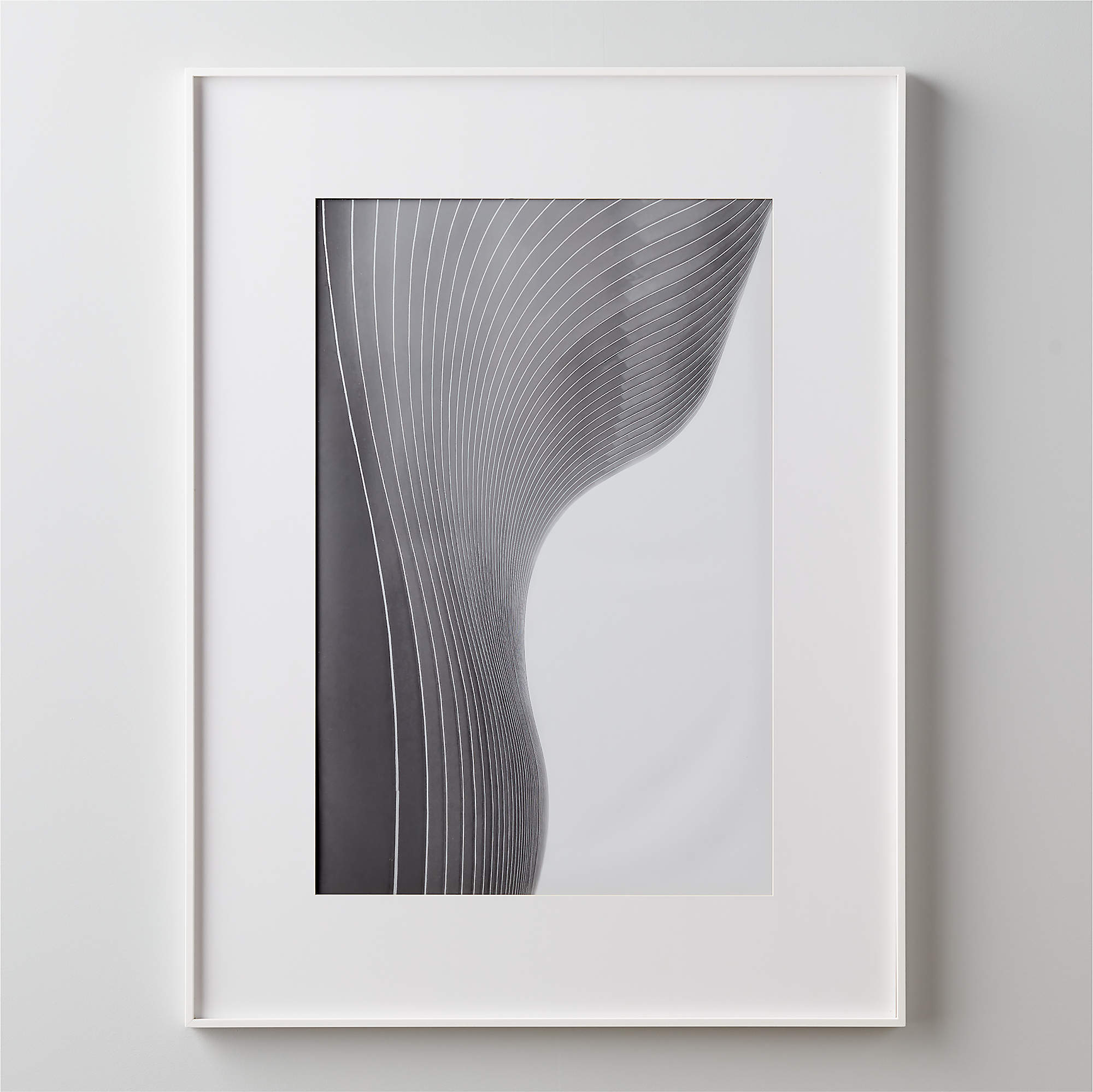 Gallery White Picture Frame with White Mat 24"x36" + Reviews | CB2