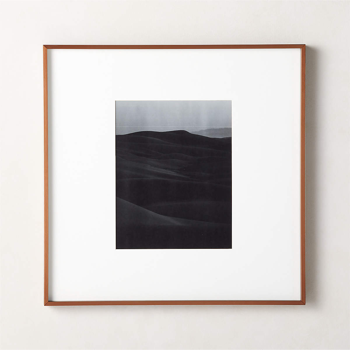 Gallery Brass Picture Frame with White Mat 11"x14" + Reviews | CB2