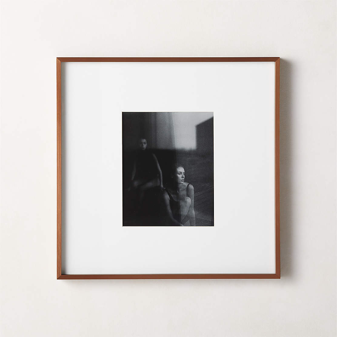Gallery White Modern Picture Frame with White Mat 16"x20" + Reviews | CB2