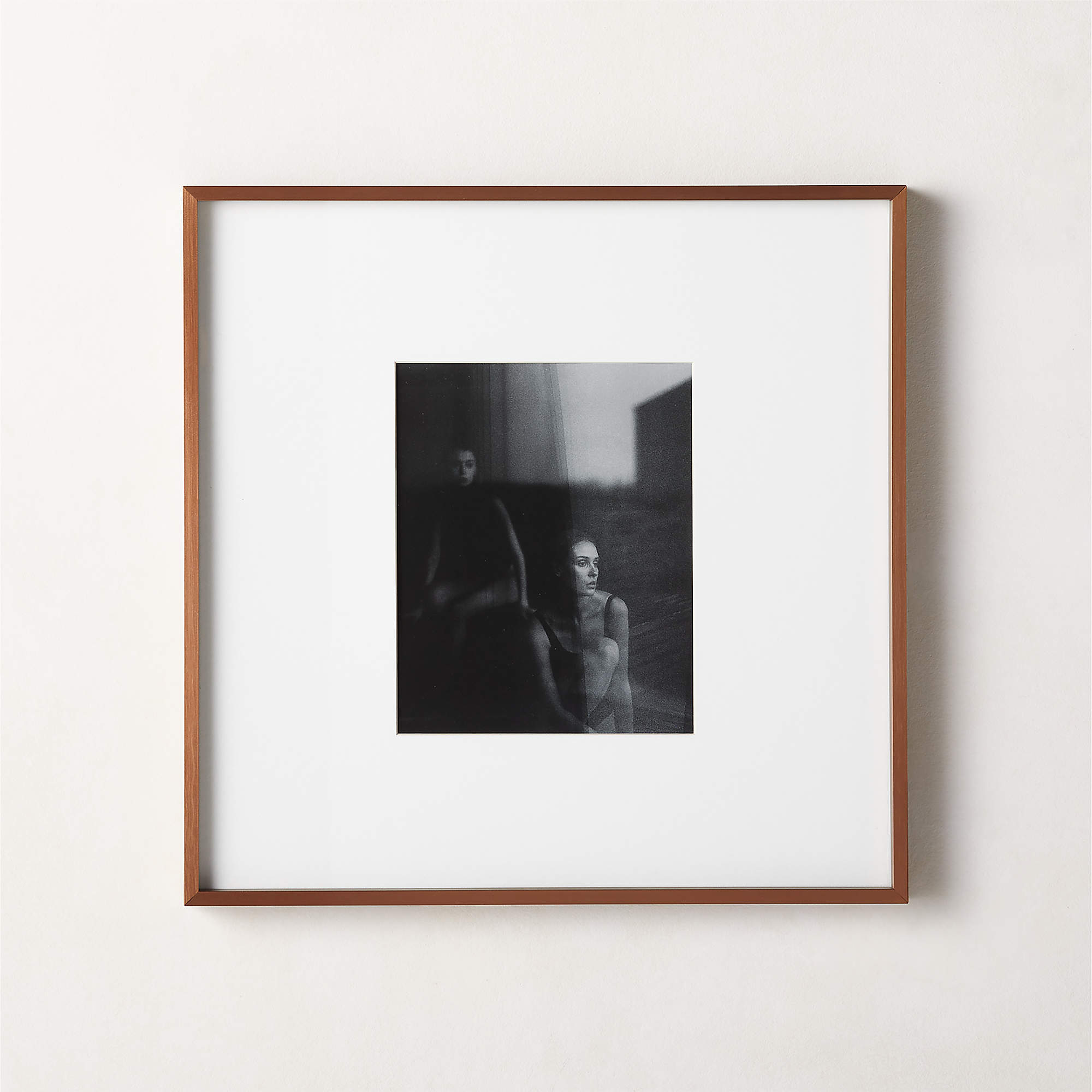 Gallery Brass Picture Frame with White Mat 8"x10" + Reviews | CB2