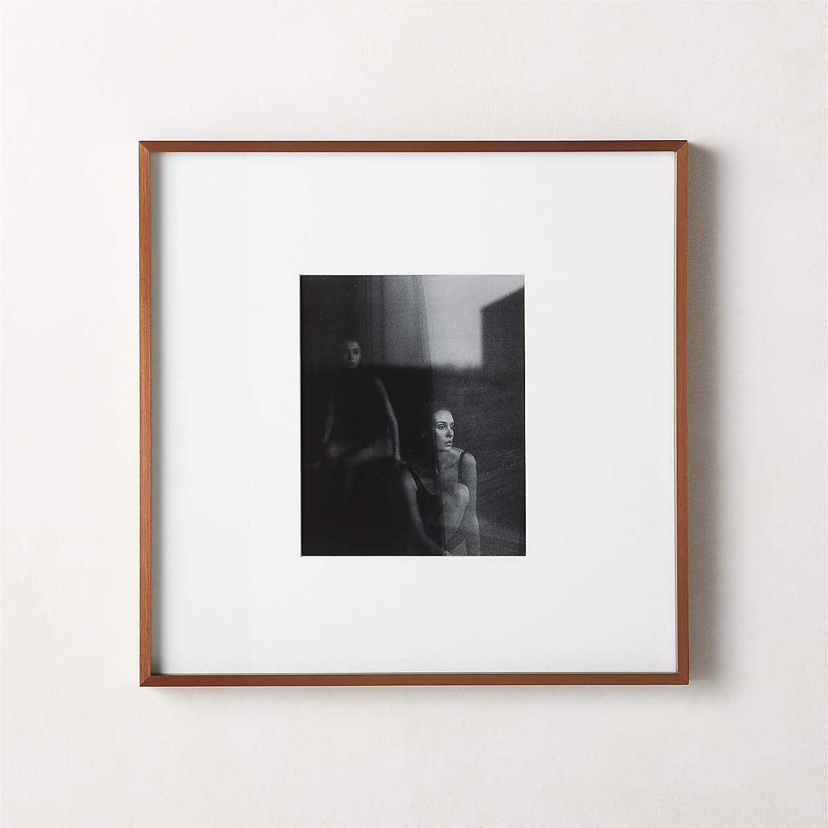 Gallery Brass Picture Frame with White Mat 8"x10" + Reviews | CB2