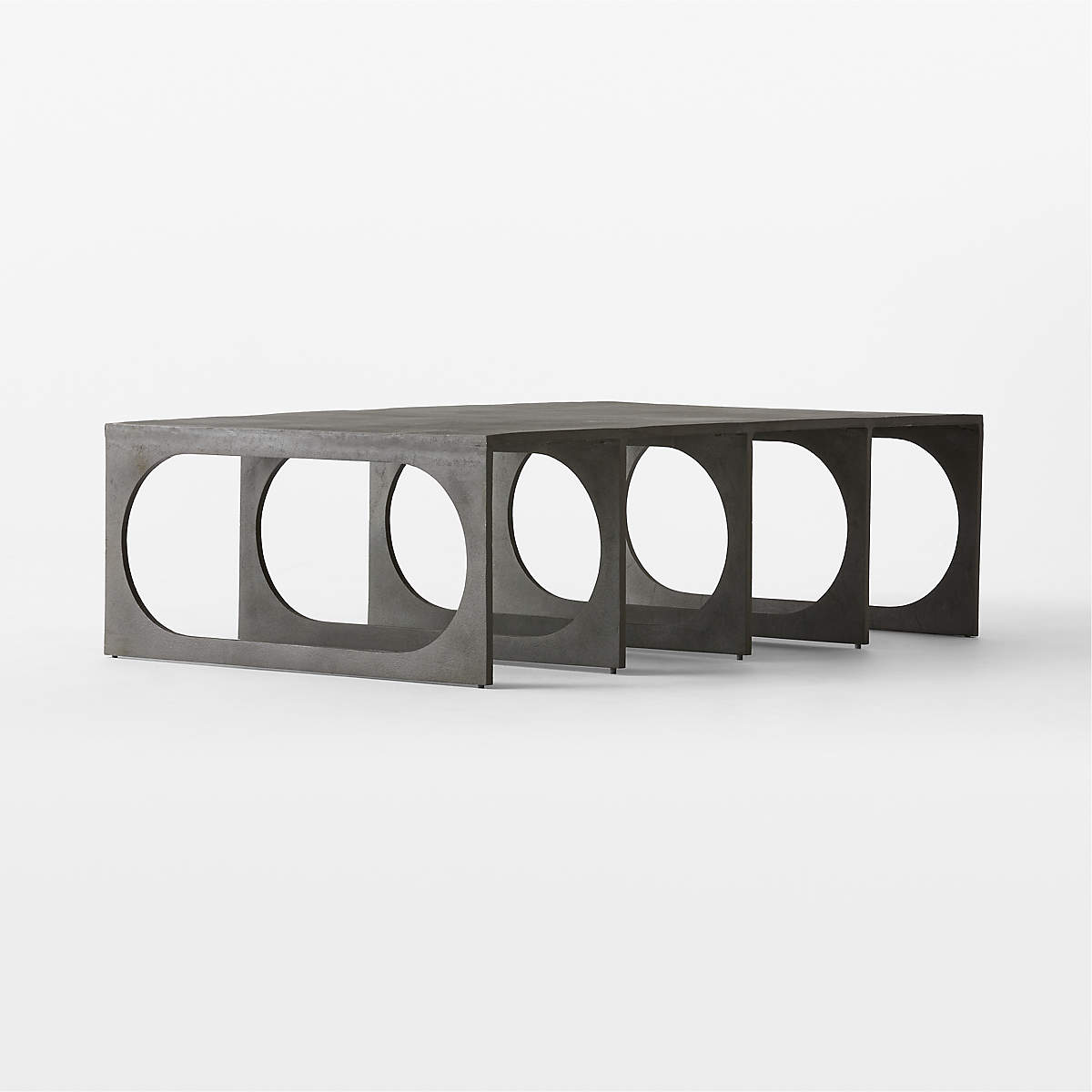 Grado Cast Aluminum Modern Coffee Table + Reviews | CB2 — Planner 5D