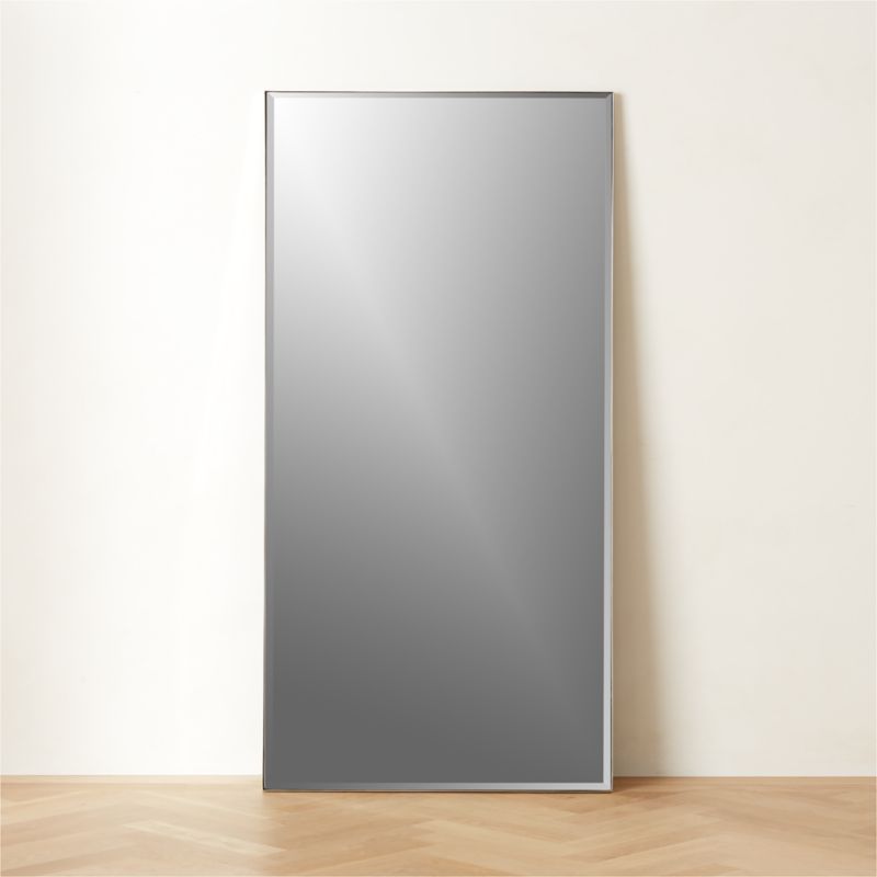 Graduate Beveled Polished Nickel Full-Length Floor Mirror 36''x72 ...