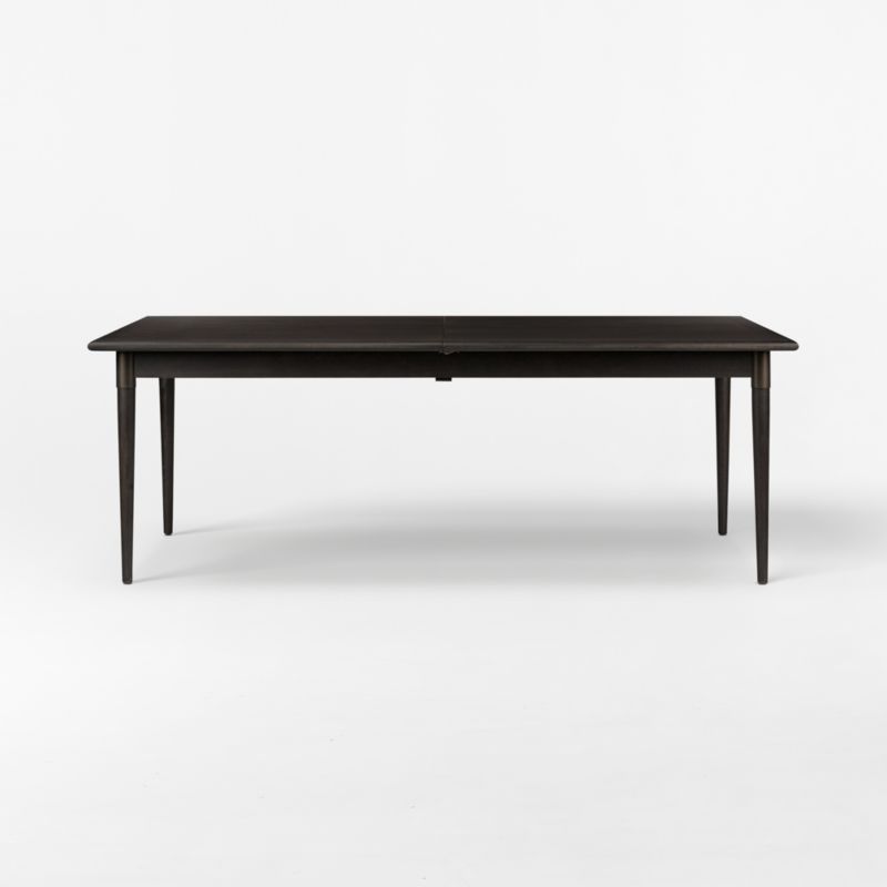 Harper 84"-104" Rectangular Dark Acacia Wood Extendable Dining Table | CB2