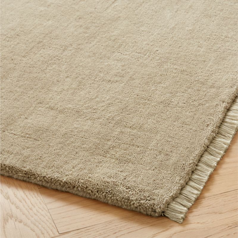 Henry Handloomed Neutral Wool Area Rug 5'x8' | CB2 Canada