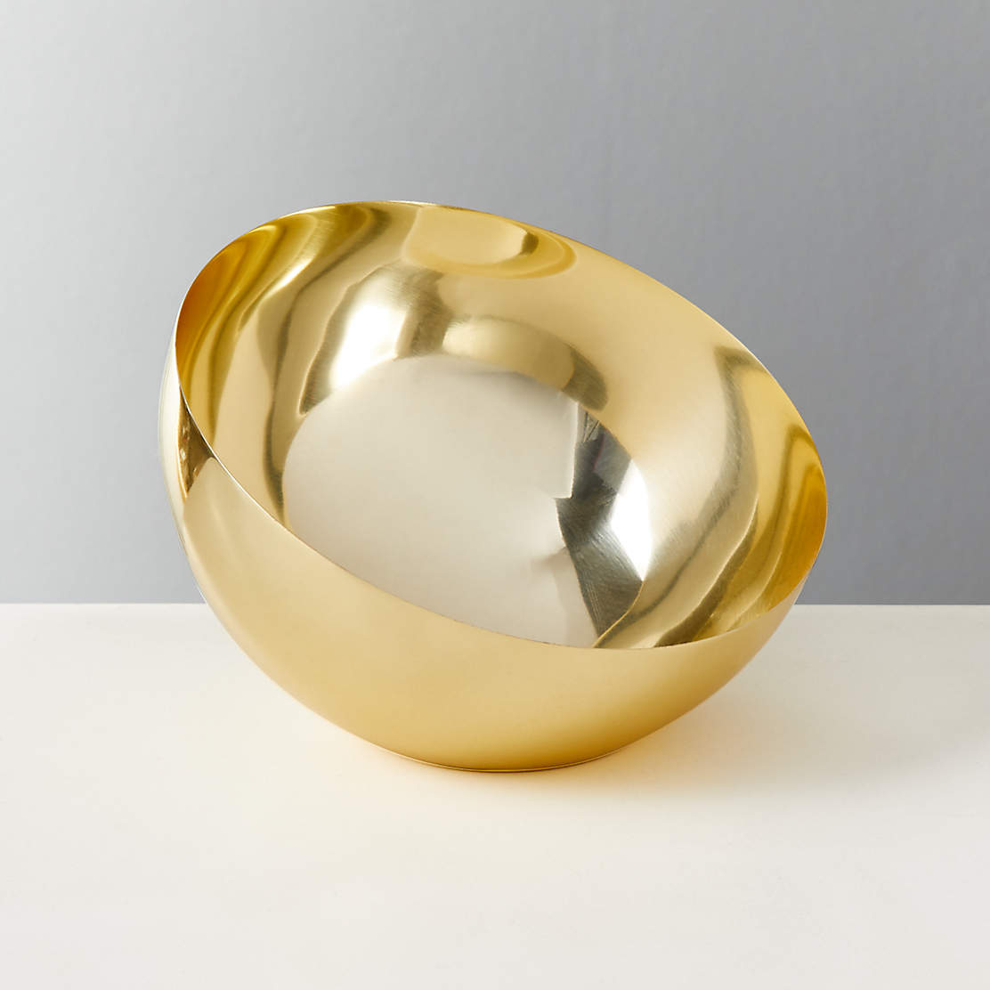 Bennett Gold Serving Bowl + Reviews | CB2