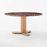 Hirsch Modern Red Marble Dining Table | CB2