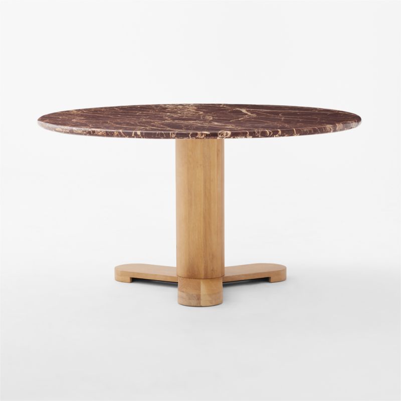 Hirsch Modern Red Marble Dining Table + Reviews | CB2