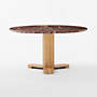 Hirsch Modern Red Marble Dining Table | CB2