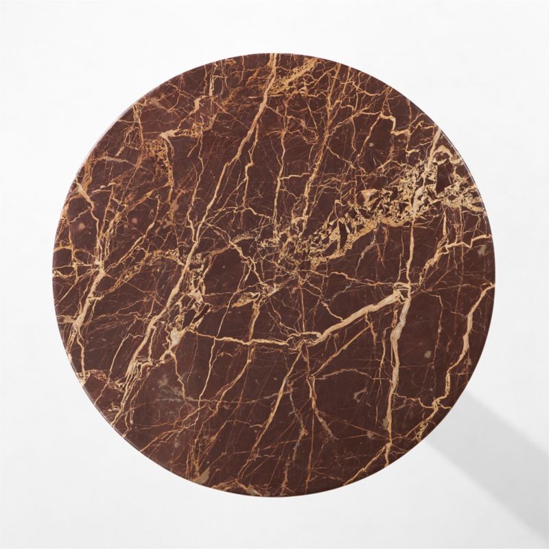 Hirsch Modern Red Marble Dining Table + Reviews | CB2