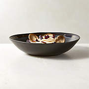 Hyacinth Black Pasta Bowl with Reactive Glaze + Reviews | CB2