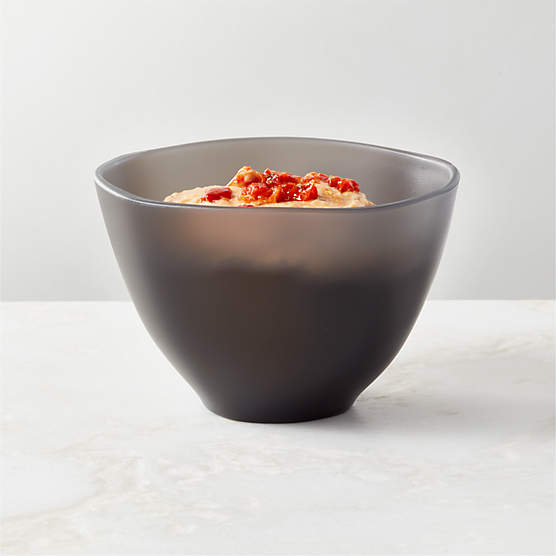 Mori Matte White Pedestal Serving Bowl | CB2
