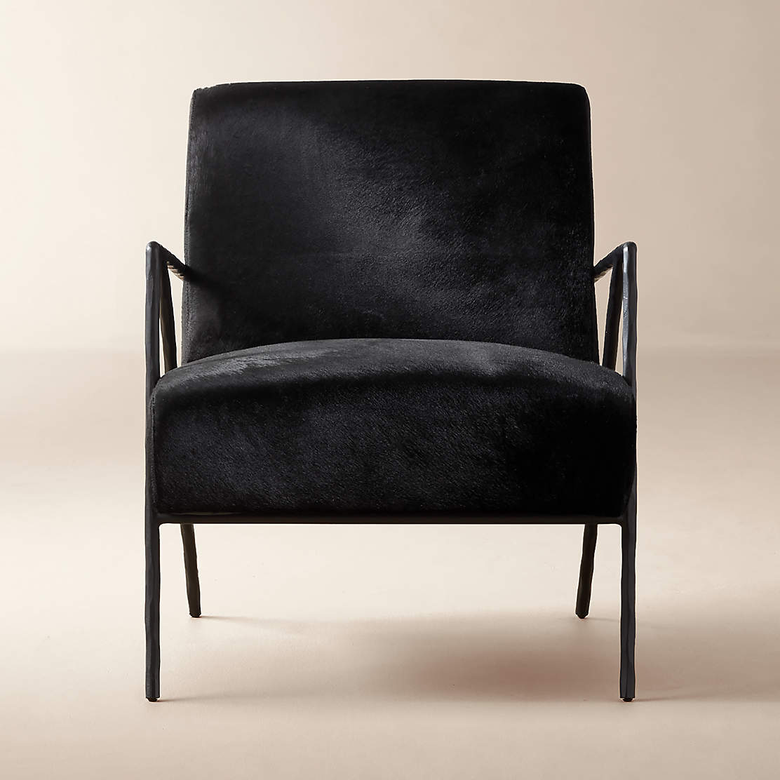 Imogene Dot Hair on Hide Lounge Chair + Reviews | CB2