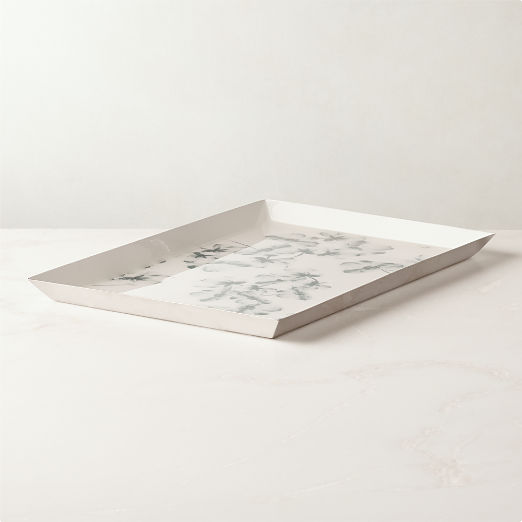 Modern White Serving Trays | CB2