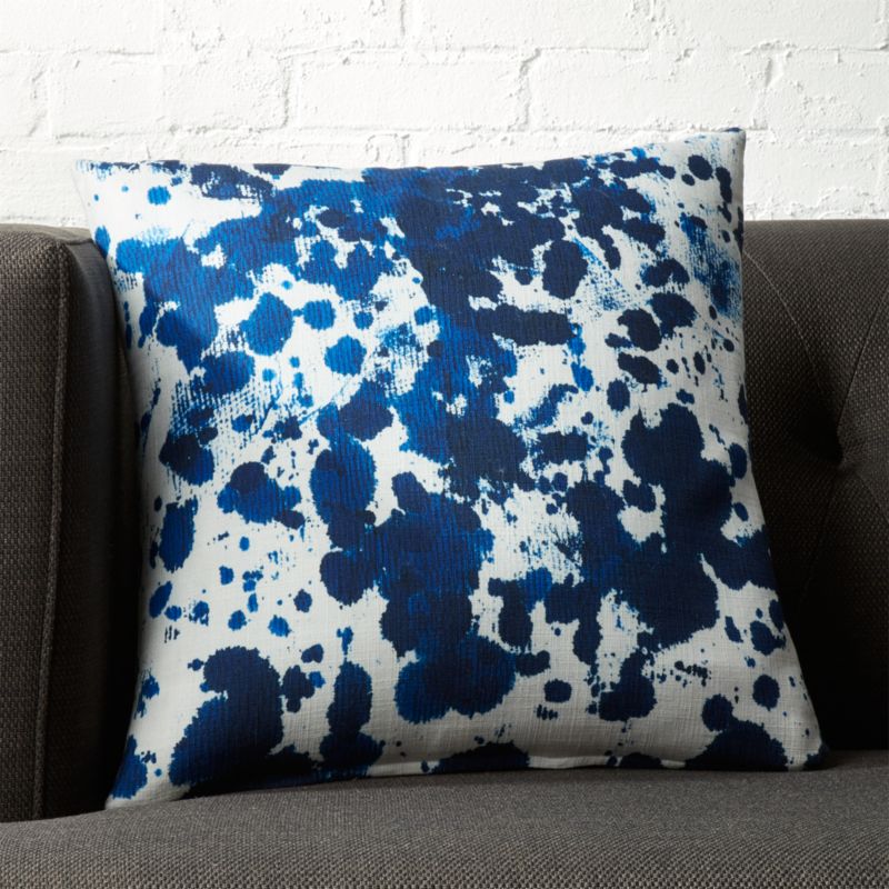 18" Indigo Ink Pillow | CB2