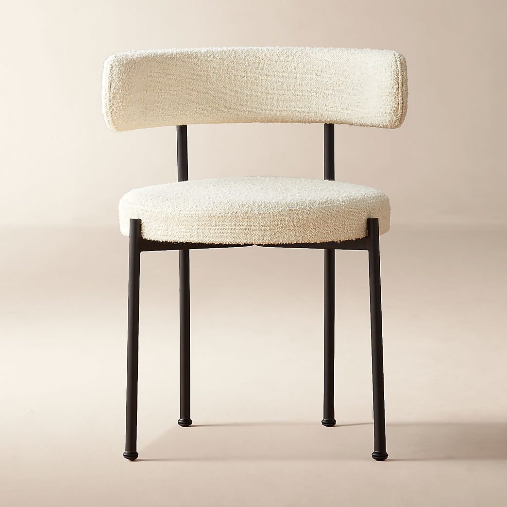 Modern Boucle Dining Chairs | CB2