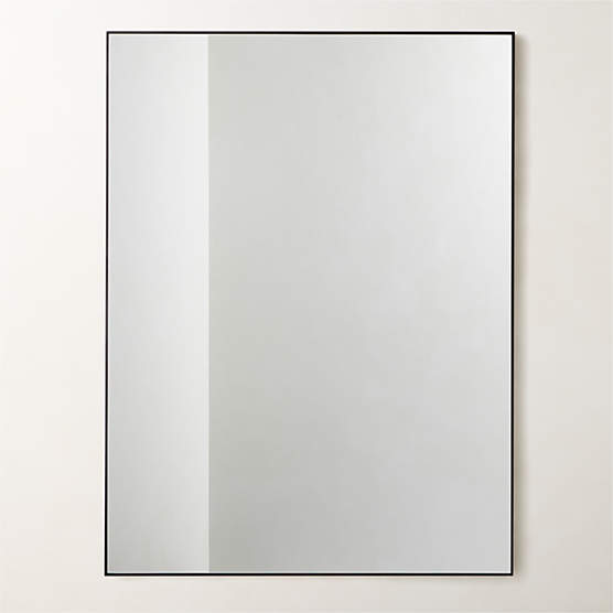 Itabo Black Rectangular Wall Mirror 24''x36'' + Reviews | CB2