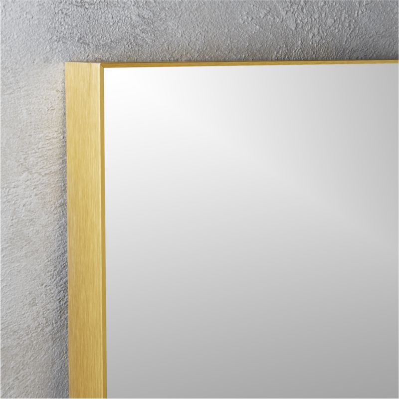 Infinity Modern Standing Brass Full-Length Floor Mirror 32"x76 ...