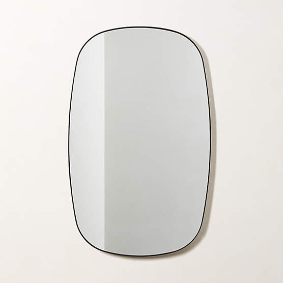 Itabo Black Rectangular Wall Mirror 24''x36'' + Reviews | CB2